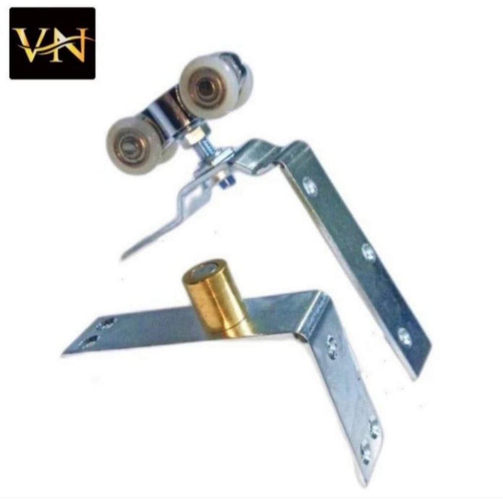 Jual Roda Husky Rel Pintu Lipat Sliding+Pivot Stabilizer Guide Bawah ...