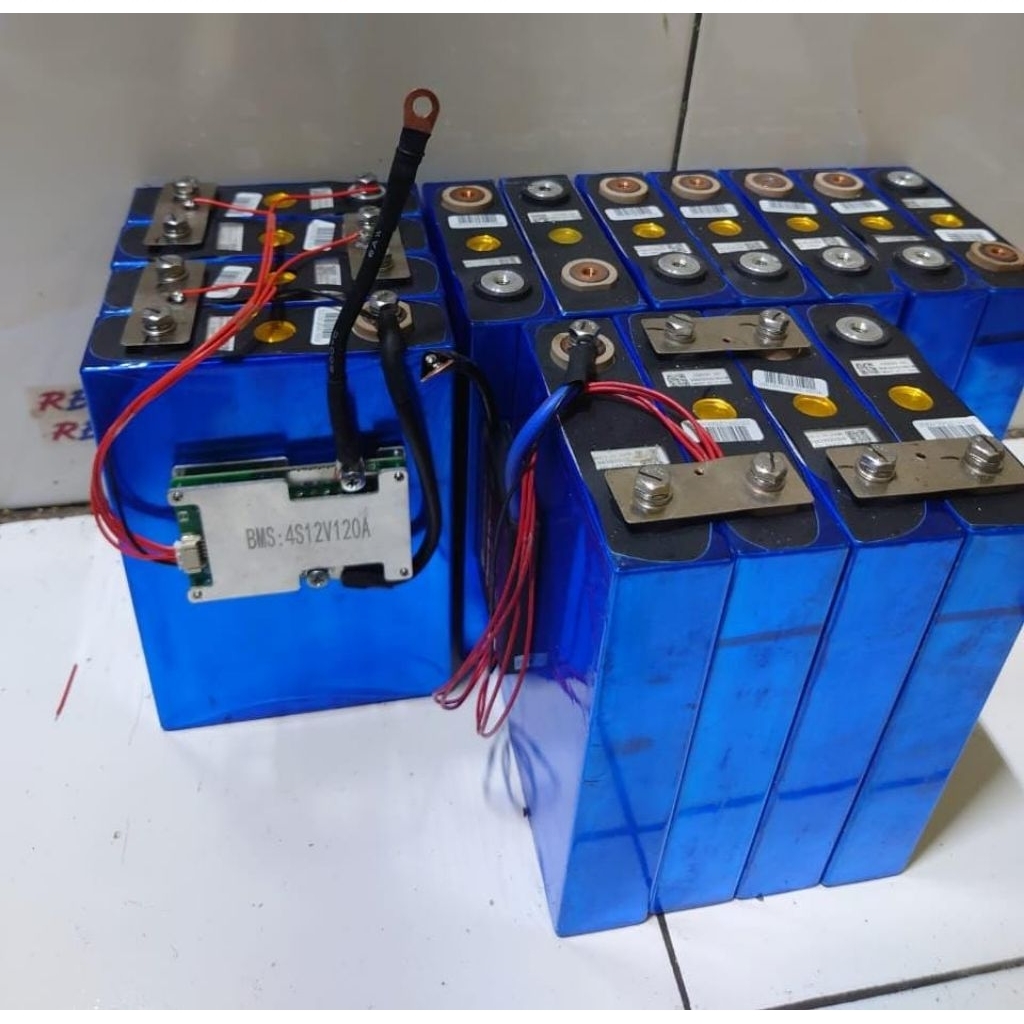 Jual lifepo4 12V 80ah cell prismatik baut plus bms | Shopee Indonesia