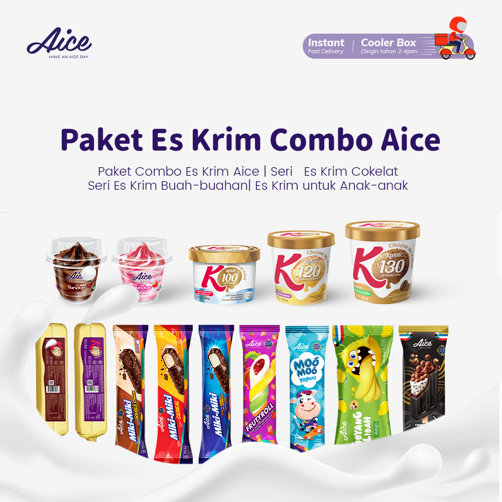 Jual Aice Ice Cream Sharing Combo/Aice Paket Berbagi Es Krim Paket ...
