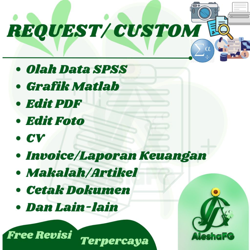 Jual Custom Format Dokumen | Olah Data-Desain Excel | Edit Foto ...