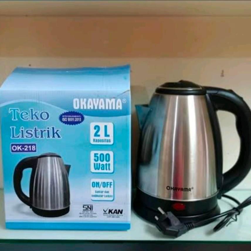 Jual Teko Listrik / Teko Listrik 2 Liter Okayama dengan desain yang ...