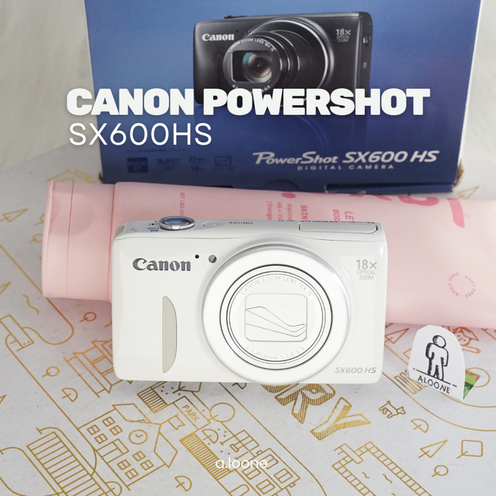 Jual CANON POWERSHOT SX600 HS DIGICAM WHITE — KAMERA ZOOM PANJANG ...