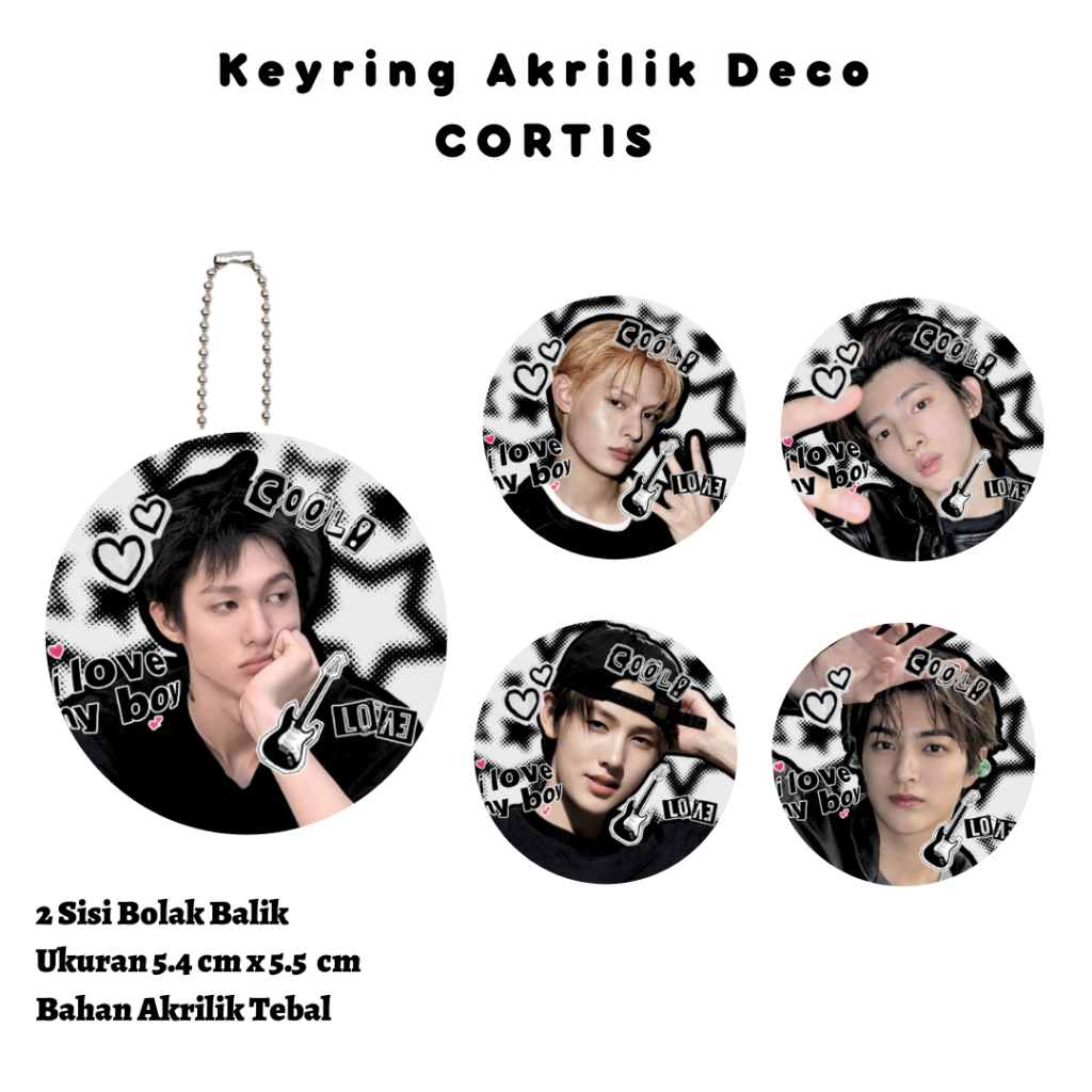 Jual Keychain CORTIS Rock / KEYRING AKRILIK CORTIS Rock DECO / GANCI ...