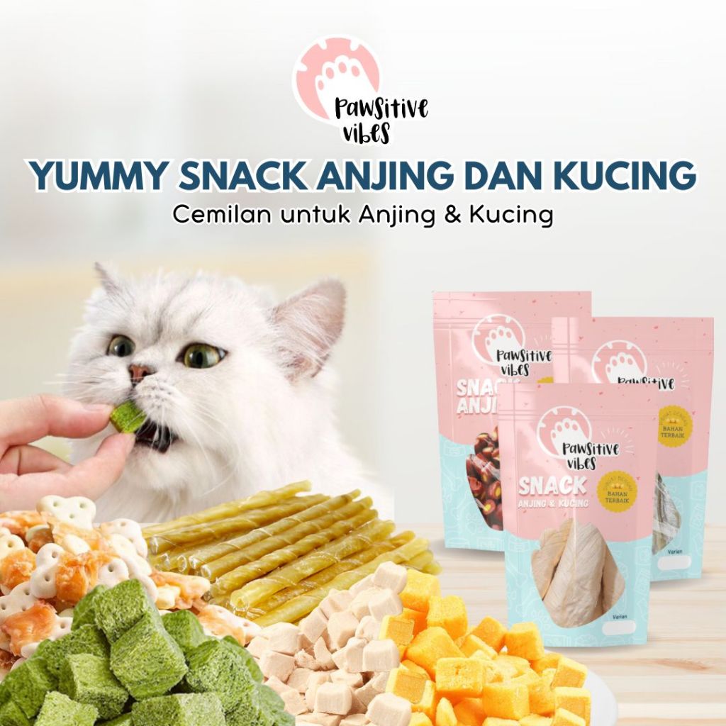 Jual Pawsitive Vibes Snack Anjing Kucing - Freeze Dried Chicken Cubes ...