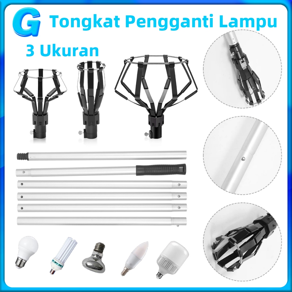 Jual 3 Ukuran Pengganti Lampu 2M Tongkat Pengganti Lampu Listrik ...