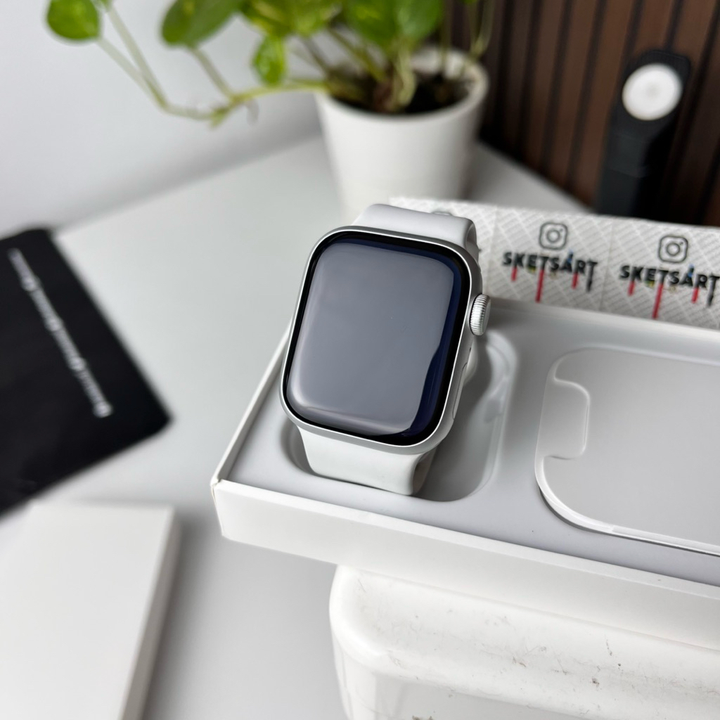 Jual Apple Watch Series 9 41mm Silver iWatch Battery Health 100% Mulus ...