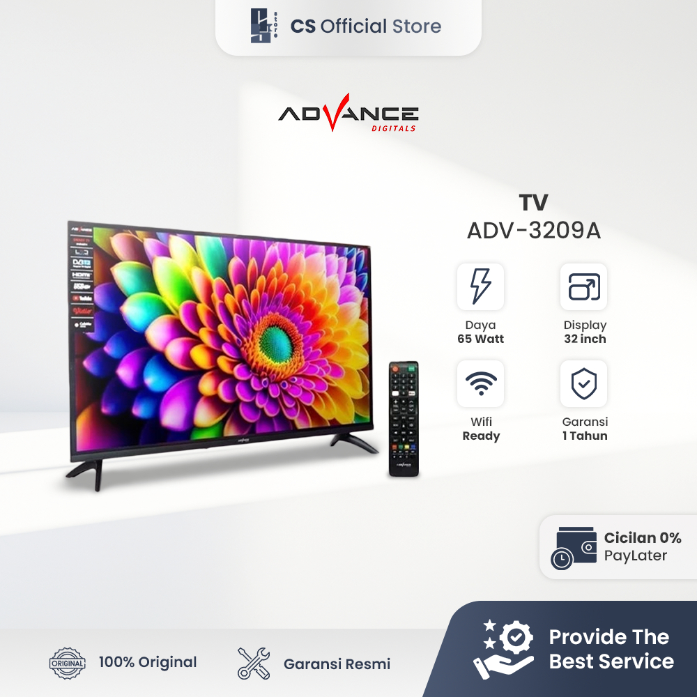 Jual ADVANCE Televisi 32 inch Smart Android LED TV - Android 12.0 ADV ...