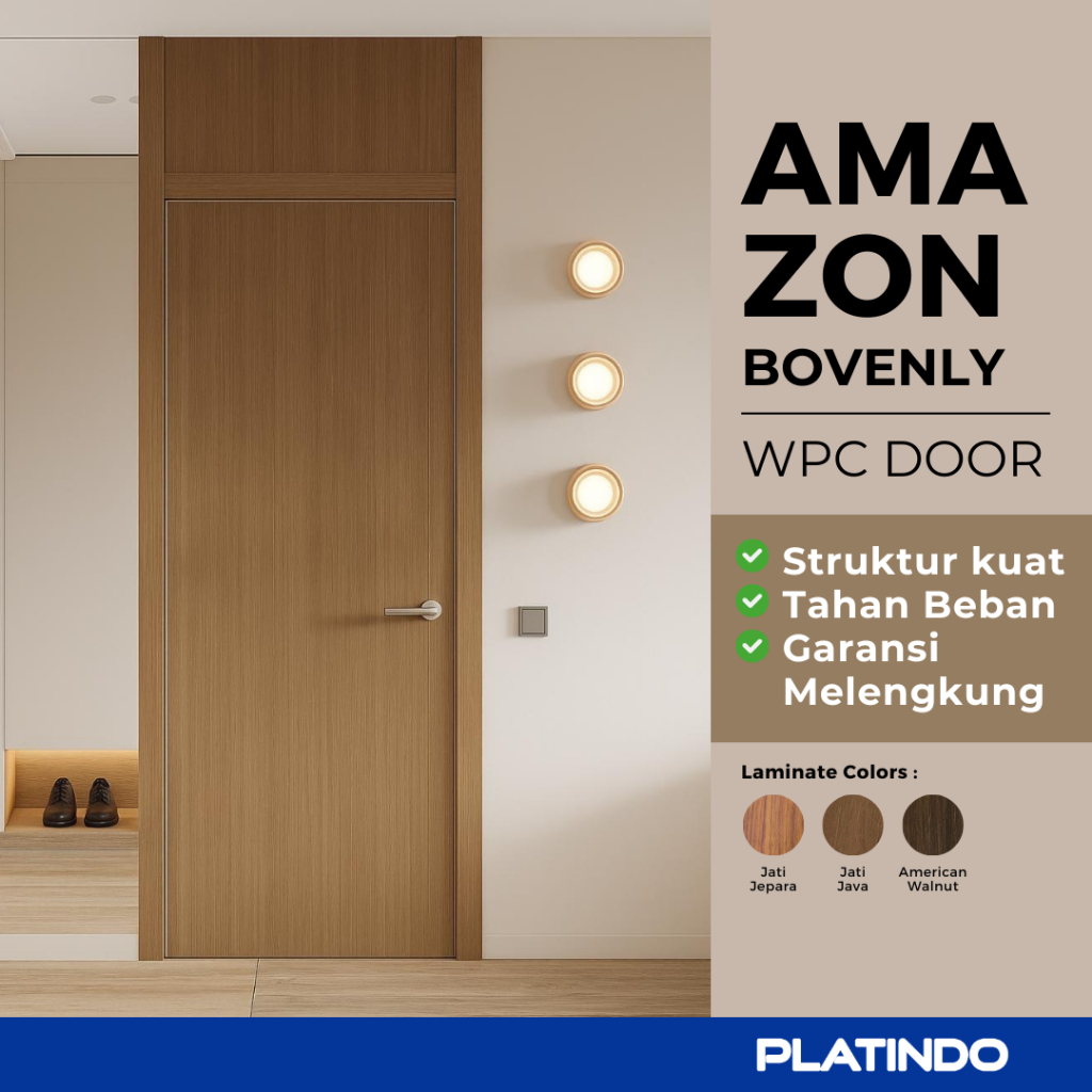 Jual Pintu WPC Platindo Amazon Bovenly Laminating (Terima Custom Ukuran ...