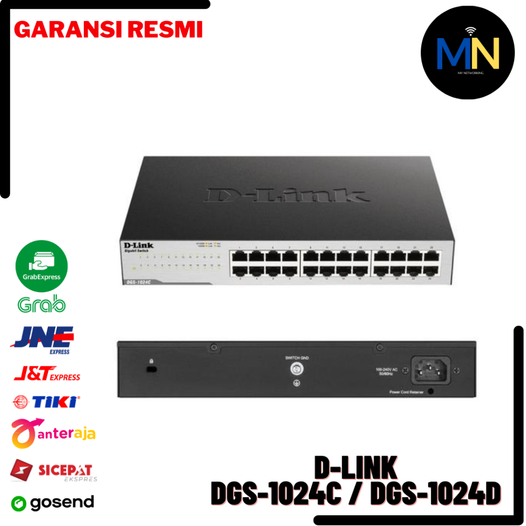 Jual D-LINK DGS-1024C / DGS-1024D 24-Port Gigabit Desktop Switch DLINK ...