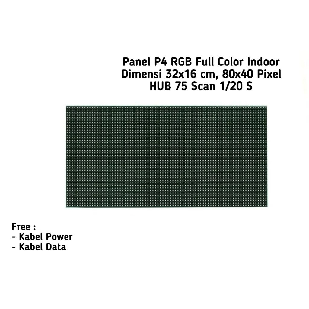 Jual P4 INDOOR MODUL PANEL RGB LED DISPLAY FULL COLOR HUB 75 SPAREPART ...