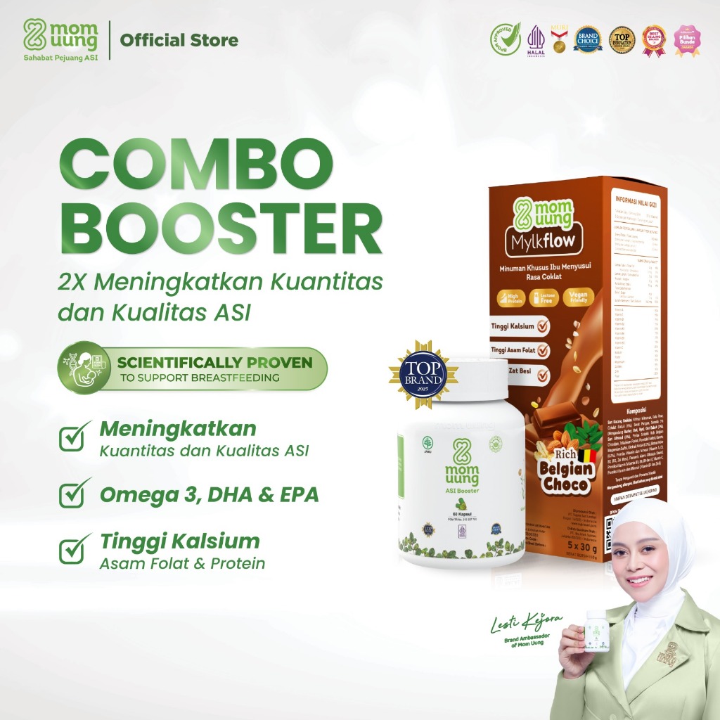 Jual [SPECIAL LIVE] Mom Uung Combo Booster - ASI Booster 60 Kapsul - 30 ...
