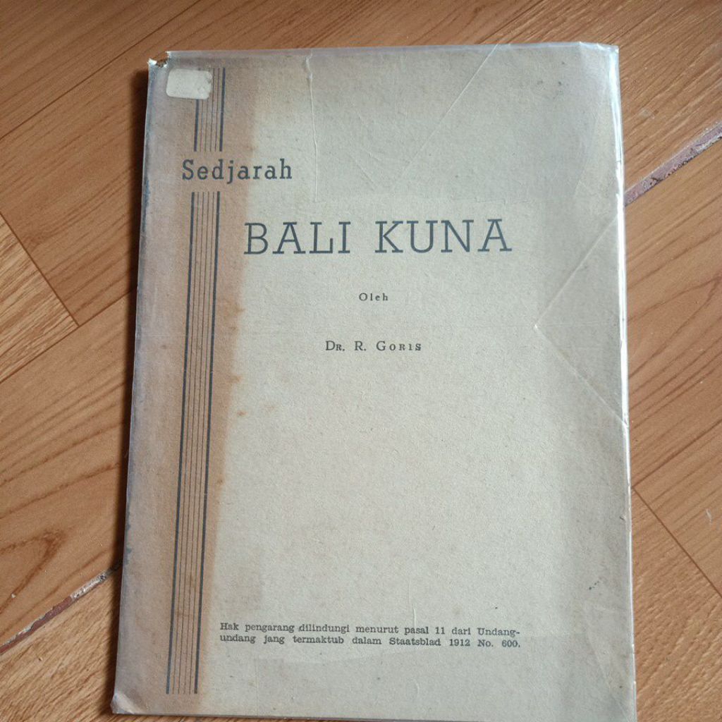Jual buku sedjarah BALI KUNA oleh Dr R. Goris | Shopee Indonesia