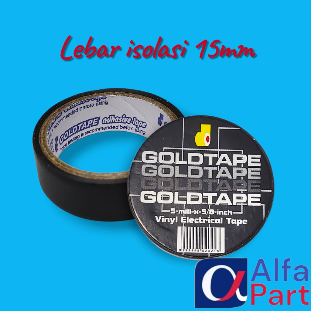 Jual 10 PCS ISOLASI LISTRIK HITAM GOLDTAPE | Shopee Indonesia