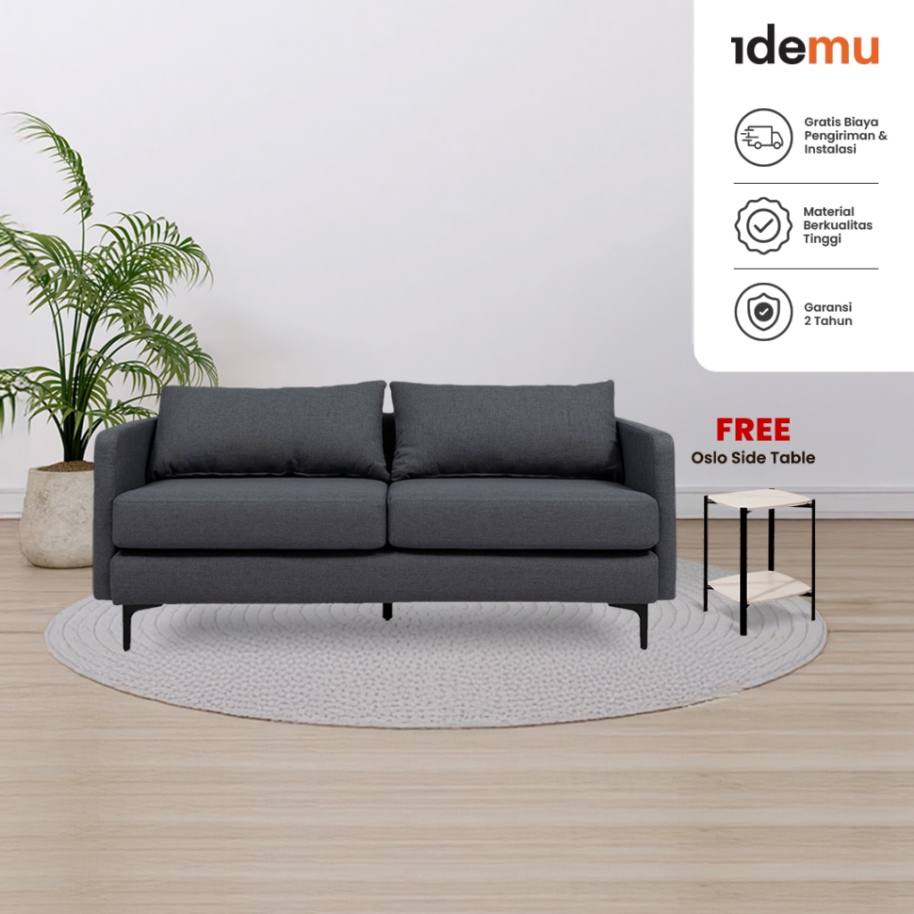Jual IDEMU by VIVERE - Davon Sofa 3 Seater Sofa Ruang Tamu | Shopee ...