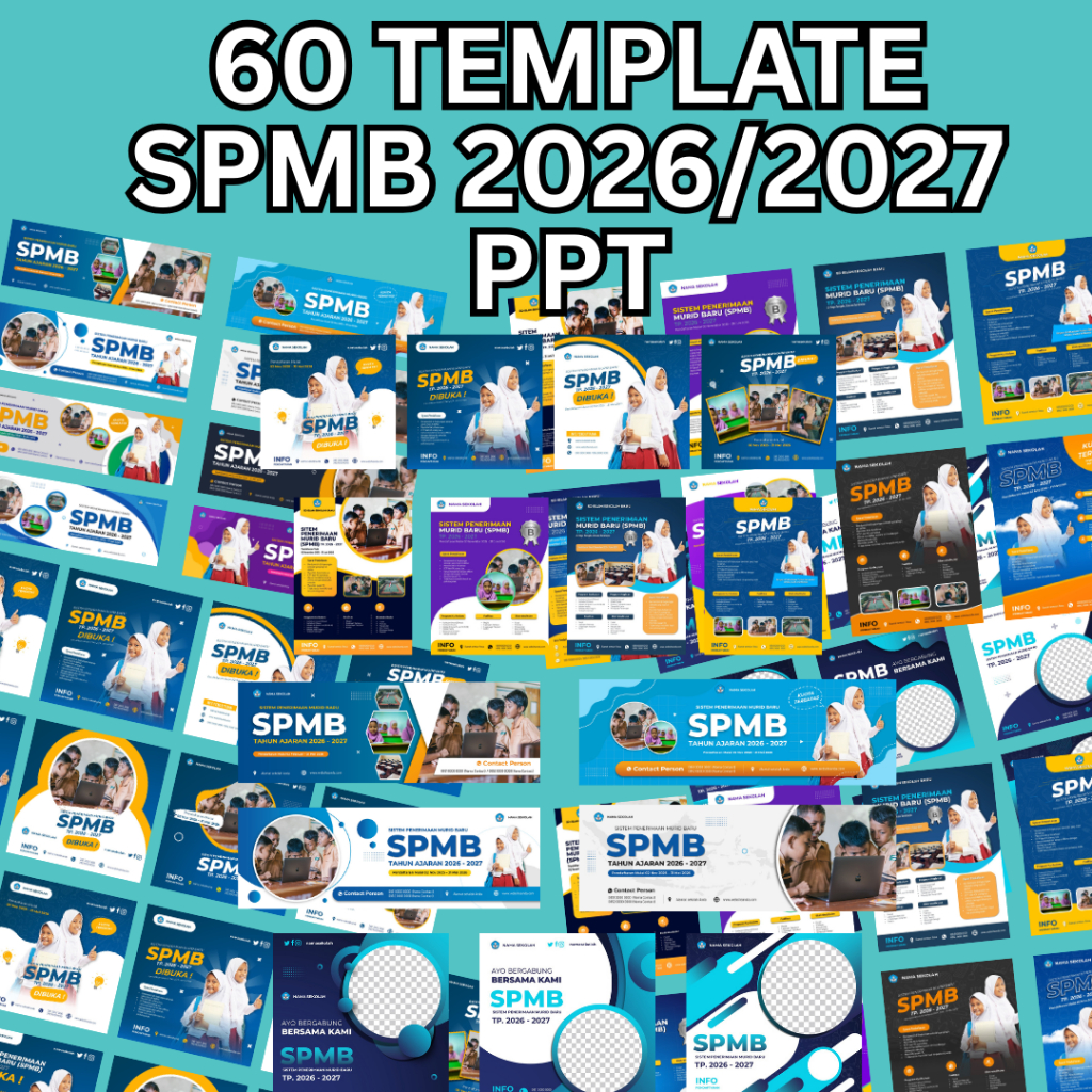 Jual Template Spanduk SPMB 2026/2027 PPT. Tinggal ganti dan edit ...