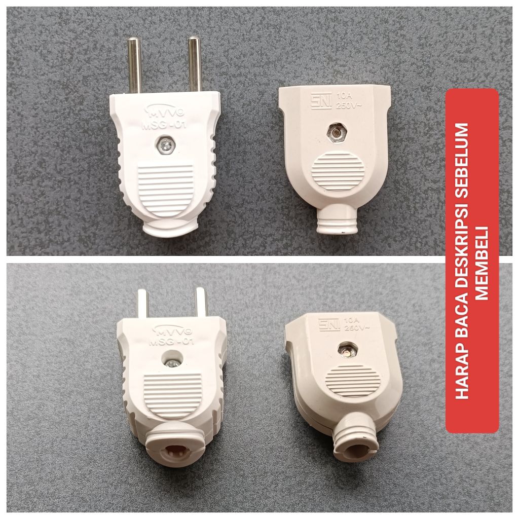 Jual Steker Gepeng Pipih SNI Colokan Stop Kontak Listrik | Shopee Indonesia