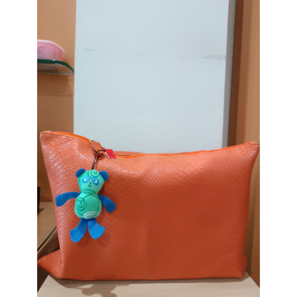 Jual clutch orange 33x26cm | Shopee Indonesia