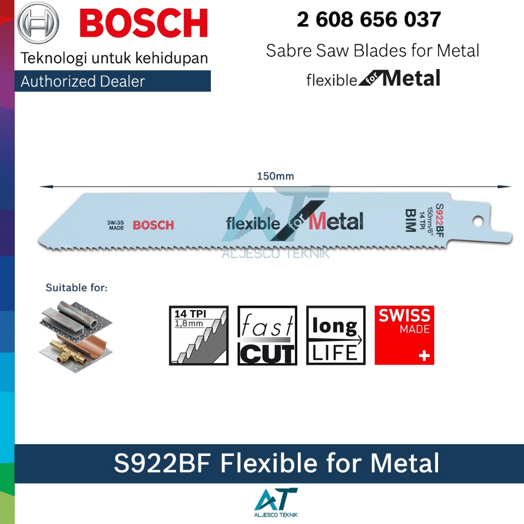 Jual BOSCH S922BF GERGAJI SABRE METAL RECIPROCATING SAW – SABRE SAW ...