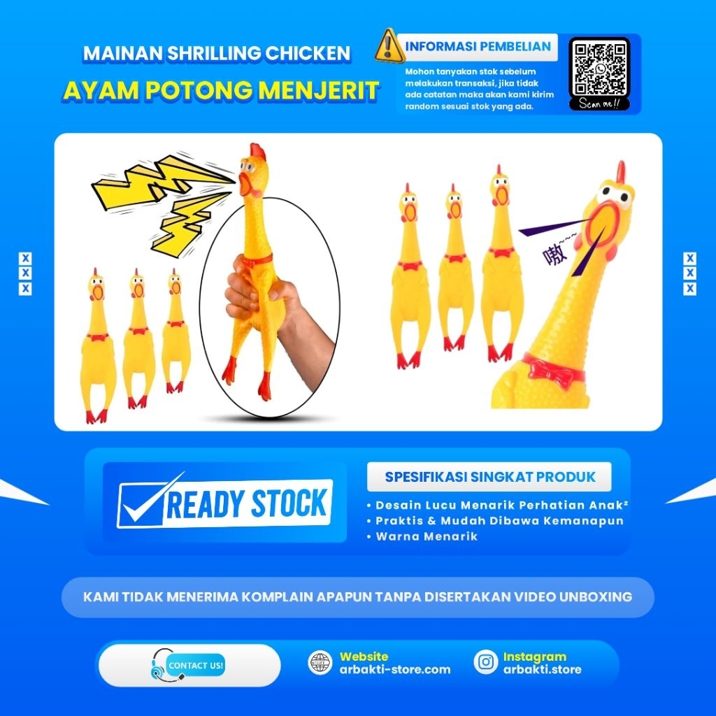 Jual MAINAN SHRILLING CHICKEN AYAM POTONG MENJERIT | Shopee Indonesia