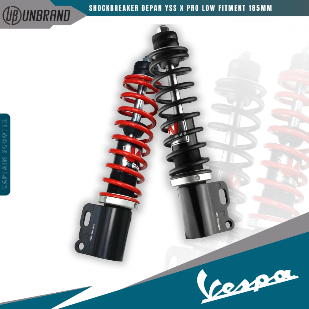 Jual YSS Front Shock SHOCKBREAKER Depan X Pro Low Fitment 185mm Vespa ...