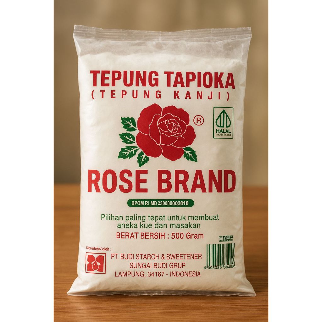 Jual Tepung Tapioka / Kanji Rose Brand Kemasan 500 gr Pembelian 1 pcs ...