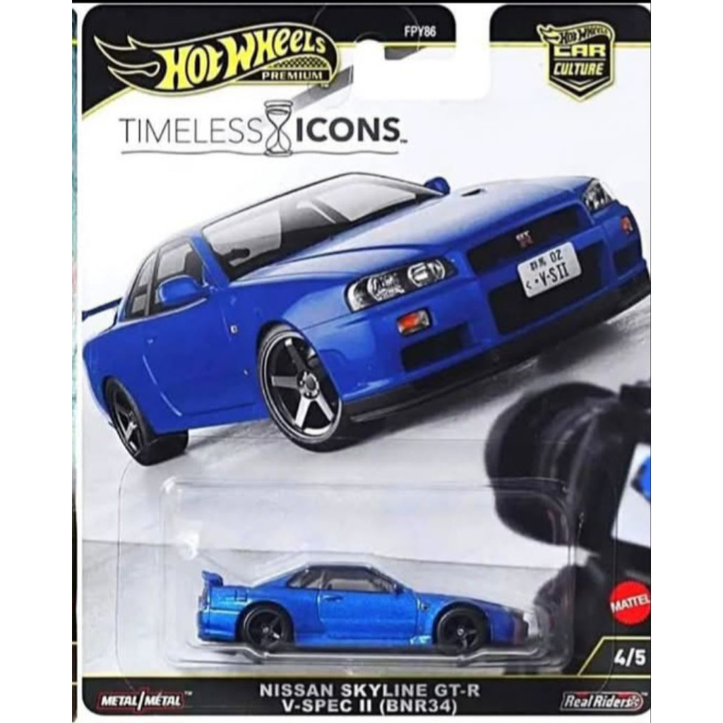 Jual Hot Wheels Timeless Icons Nissan Skyline R34 Biru | Shopee Indonesia