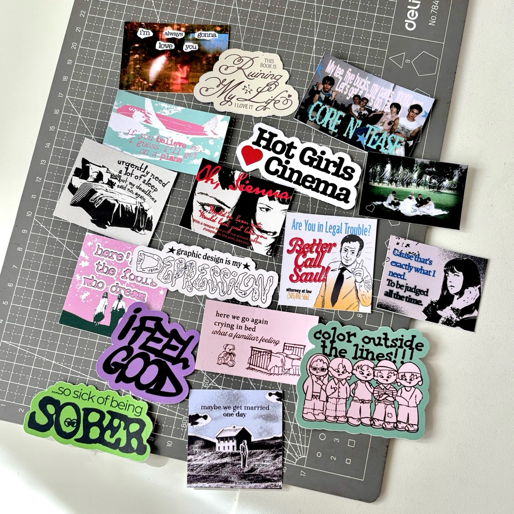 Jual [MIN. 2 PCS] Ready! Assorted Die Cut Sticker (The Marias, LaLaLand ...