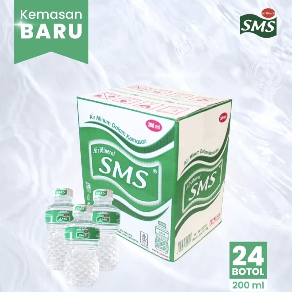 Jual SMS Air Mineral gelas 220ml botol 200ml | Shopee Indonesia