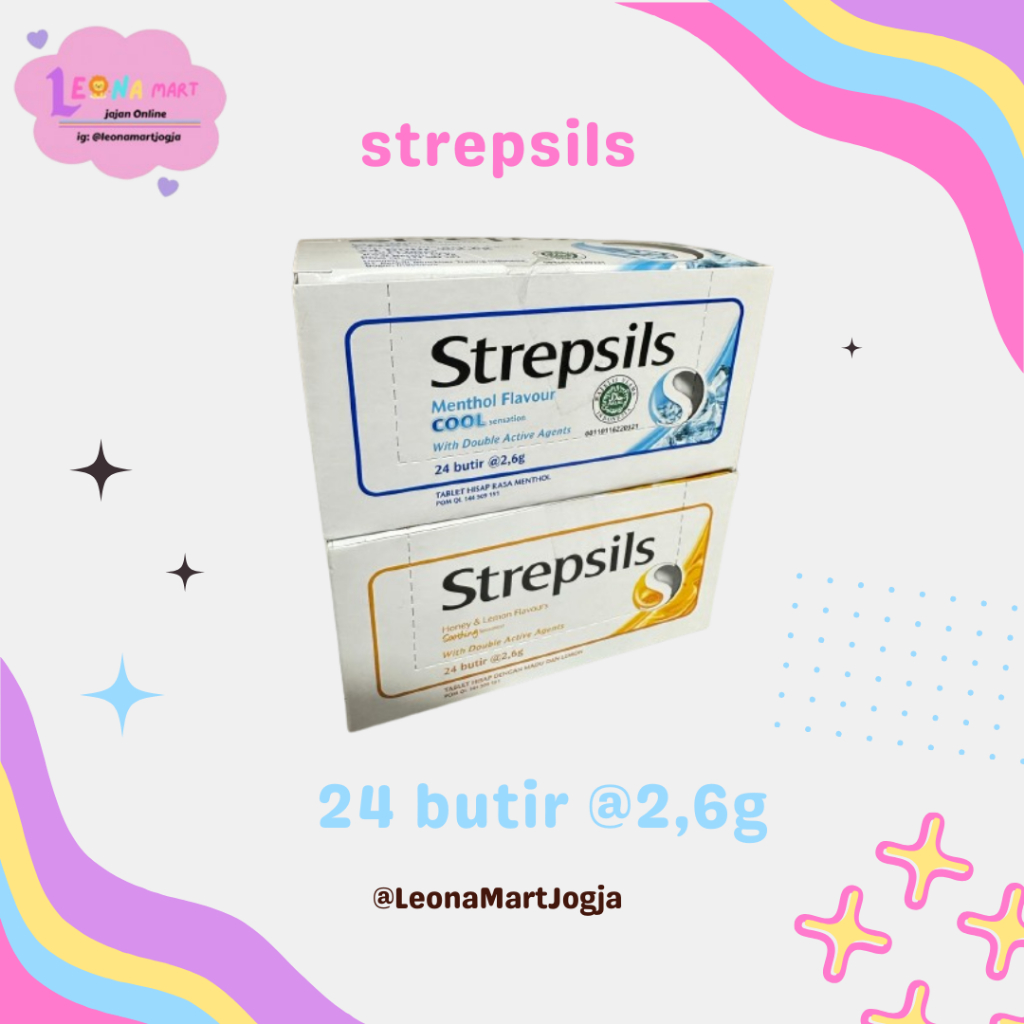 Jual Strepsils Permen Pelega Tenggorokan 1 Box Isi 24 Butir | Shopee ...