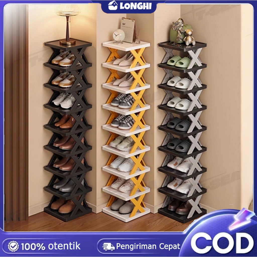Jual Rak sepatu X tempat rak sepatu susun rak sendal tempat sendal rak ...