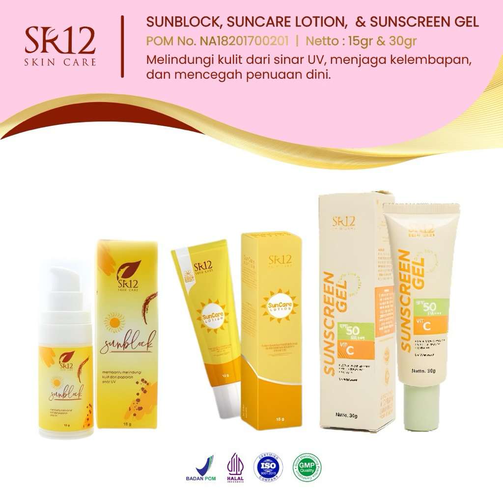 Jual SUNCARE SR12 - SUNBLOCK - SUNSCREEN - CREAM TABIR SURYA BPOM ...