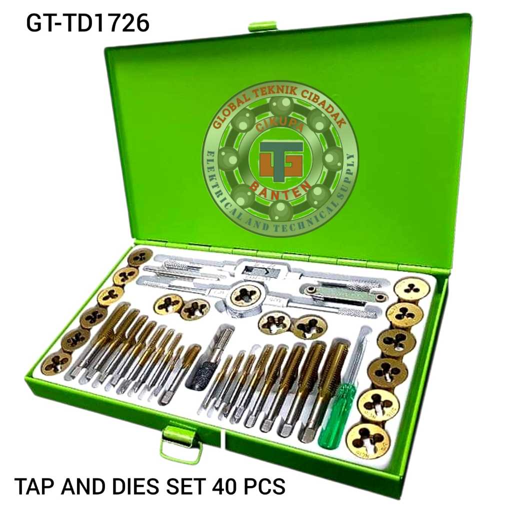 Jual Tekiro Tap And Dies Set 40 Pcs - Satu Set Hand Tap dan Senai 40 ...