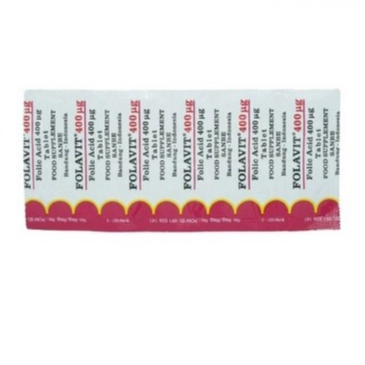 Jual Folavit 400 Mcg 1 Strip Isi 10 Tablet/ Folic Acid | Shopee Indonesia