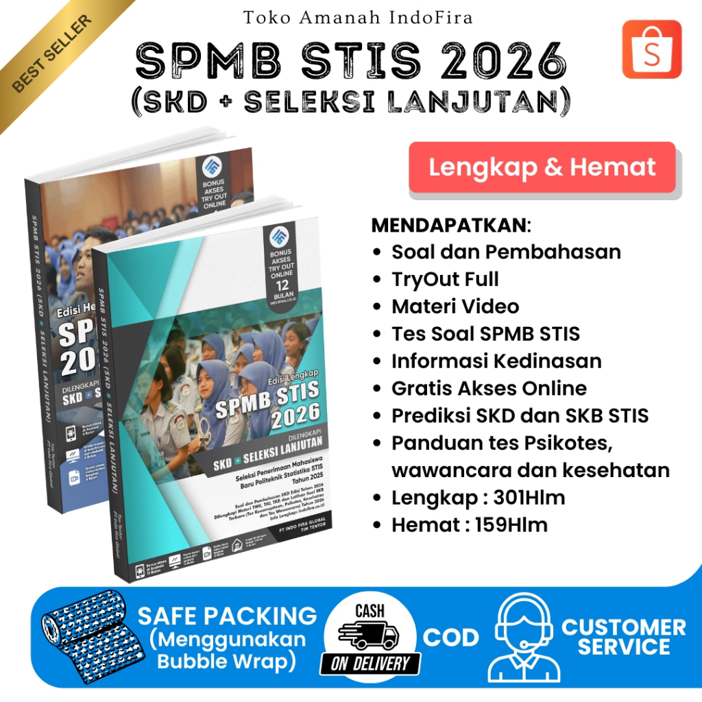 Jual TERBARU Buku SPMB STIS 2026 (SKD + SELEKSI LANJUTAN) (Edisi ...