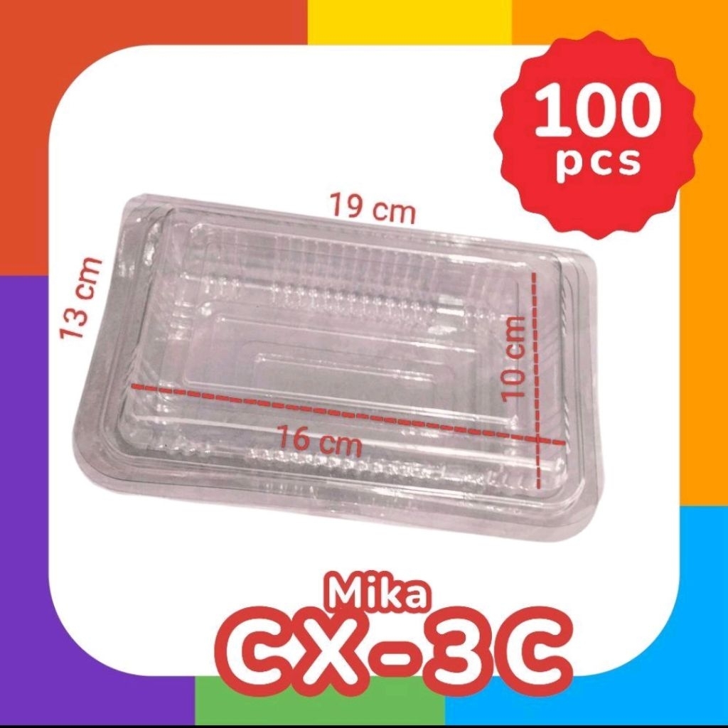 Jual [100pc] MIKA CX 3C | Mika Kue | Mika Nasi | Mika Makanan | Kemasan ...
