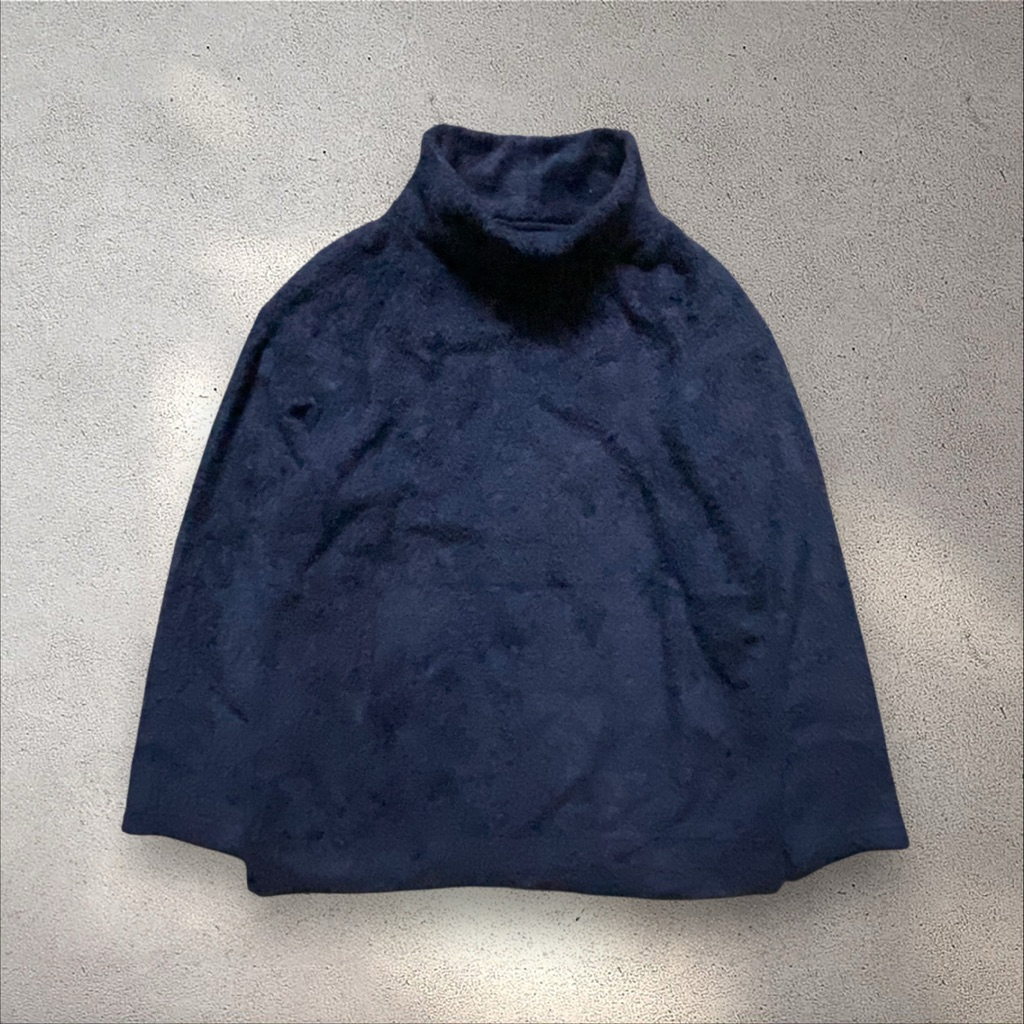 Jual Jaket Sherpa Turtle Neck Uniqlo Navy Japan - Size M | Shopee Indonesia