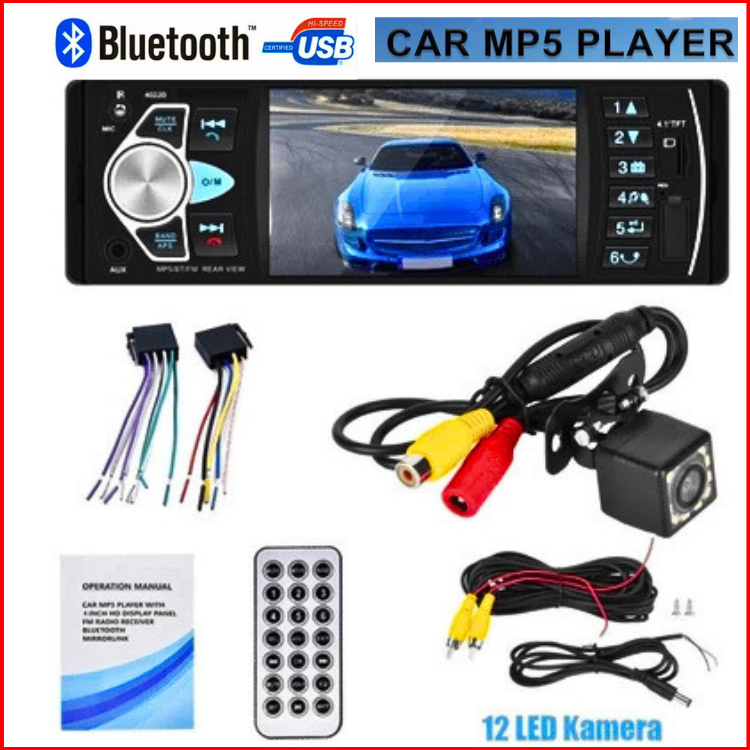 Jual START Tape Mobil MP5 Player Bluetooth Parkir Plug ISO 4.1 Inch ...