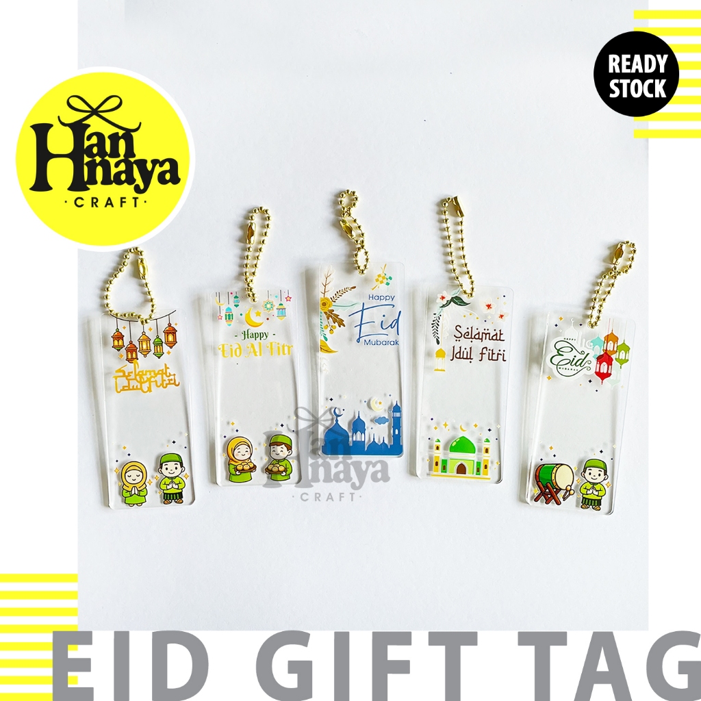 Jual RS Eid Mubarak Gift Tags Acrylic Print / Tag Selamat Idul Fitri ...