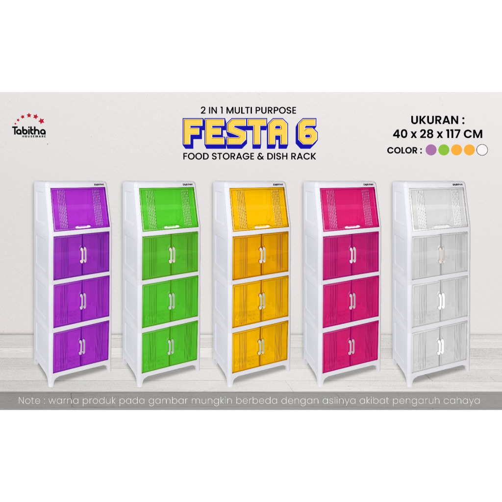 Jual TABITHA - food cabinet Voyah Festa susun 3 sampai susun 8 storage ...