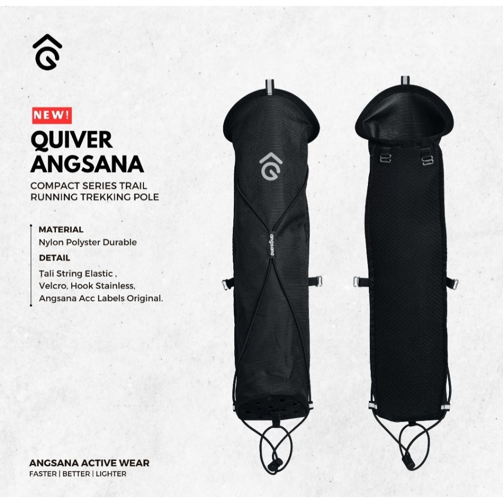 Jual Quiver Angsana Compact series Trail Running trekking pole | Shopee ...