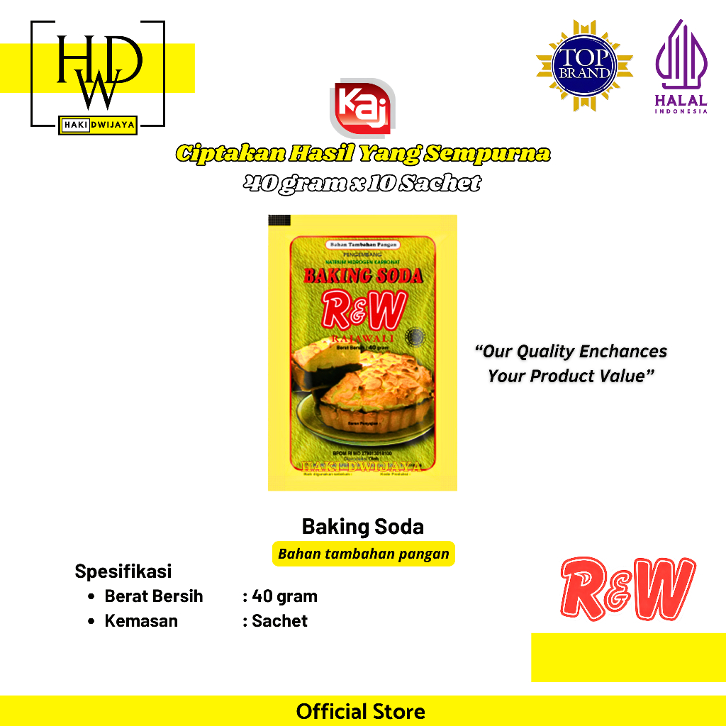 Jual Rajawali R&W Baking Soda Bahan Pengembang Kue & Masakan ...