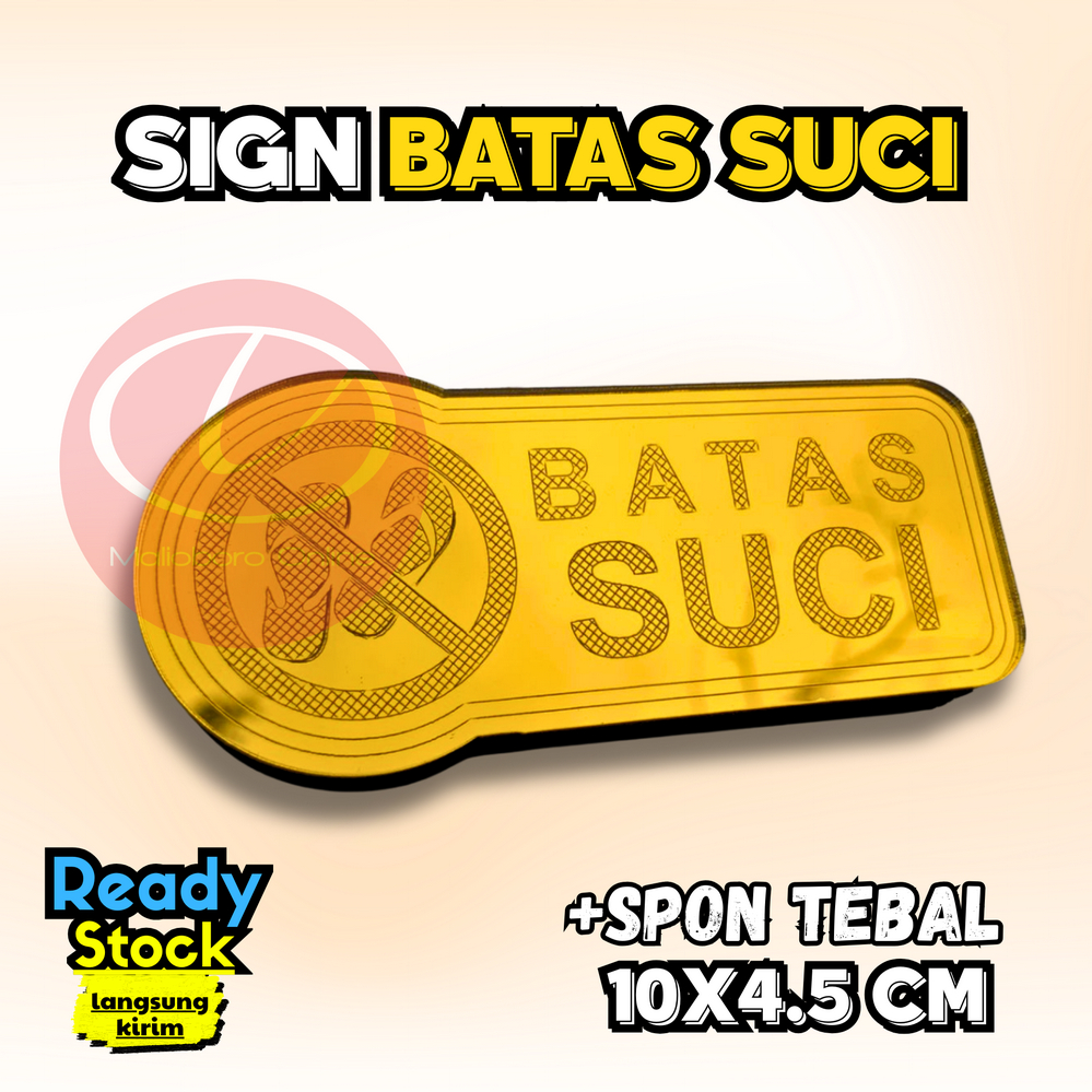 Jual Papan Nama Batas Suci | Tulisan Batas Suci atau Papan Tanda Batas ...