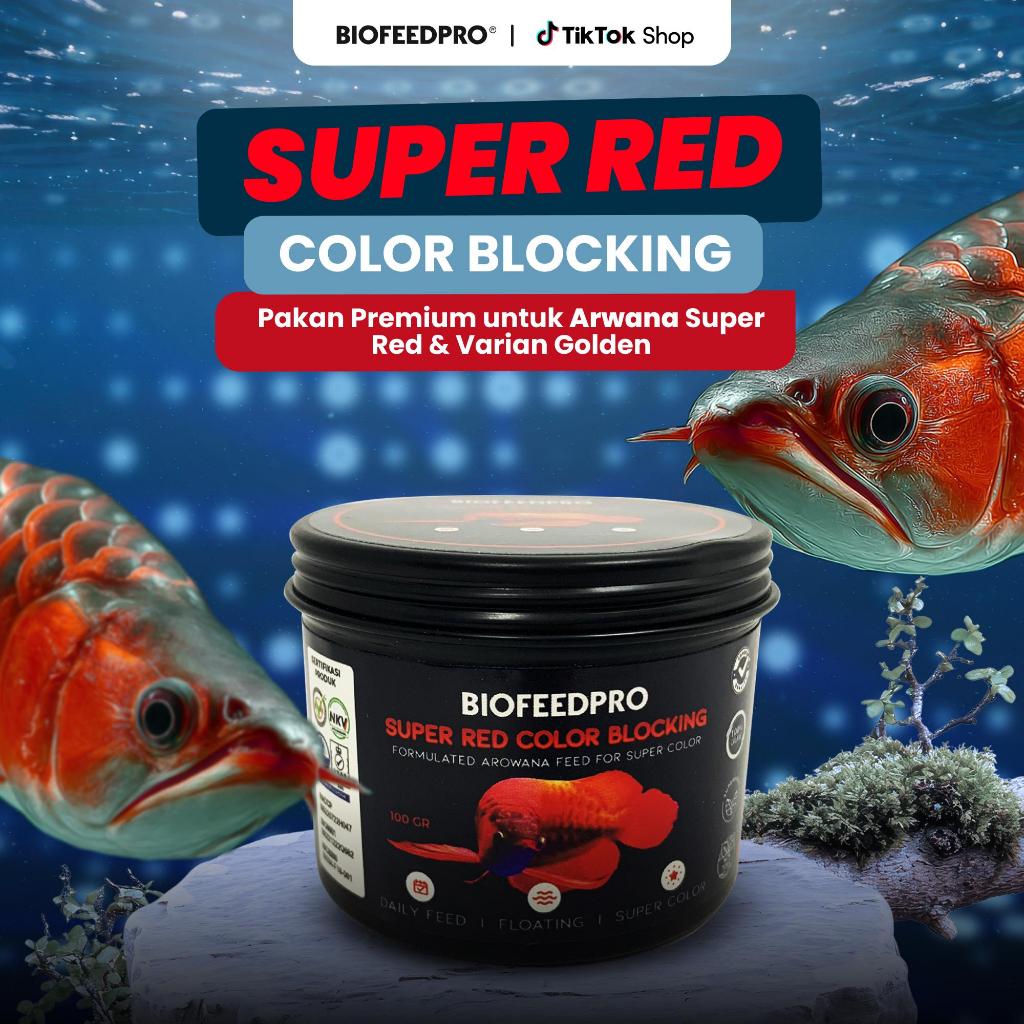 Jual Arowana Super Red Color Blocking Pelet 100gr | Floating Super Red ...