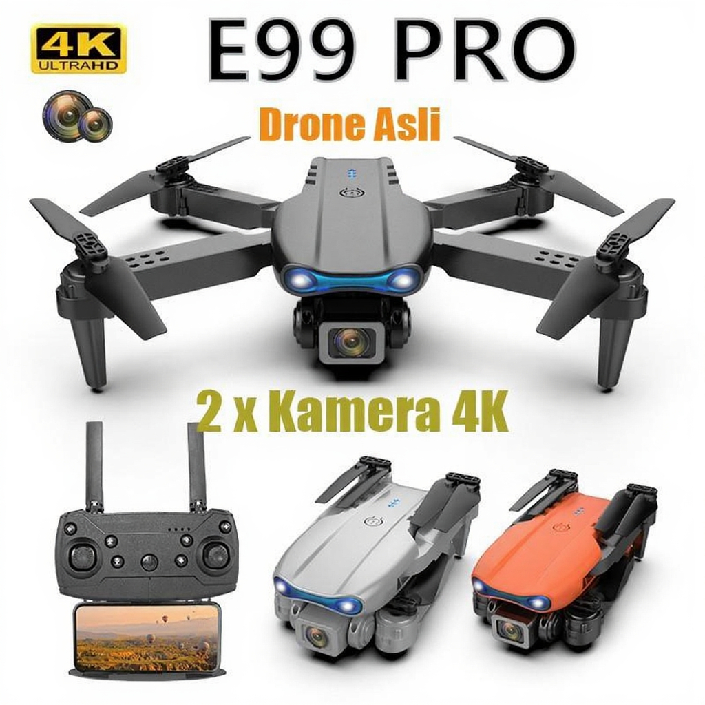 Jual Smart Drone E99 Pro 4K Dual Kamera HD Drone Mini WiFi FPV Kamera ...