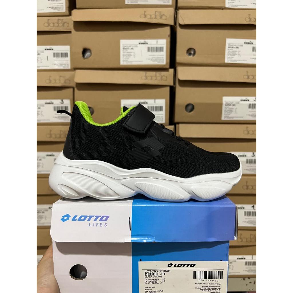 Jual Lotto Debbie Jr Black Kids Shoes Original | Shopee Indonesia