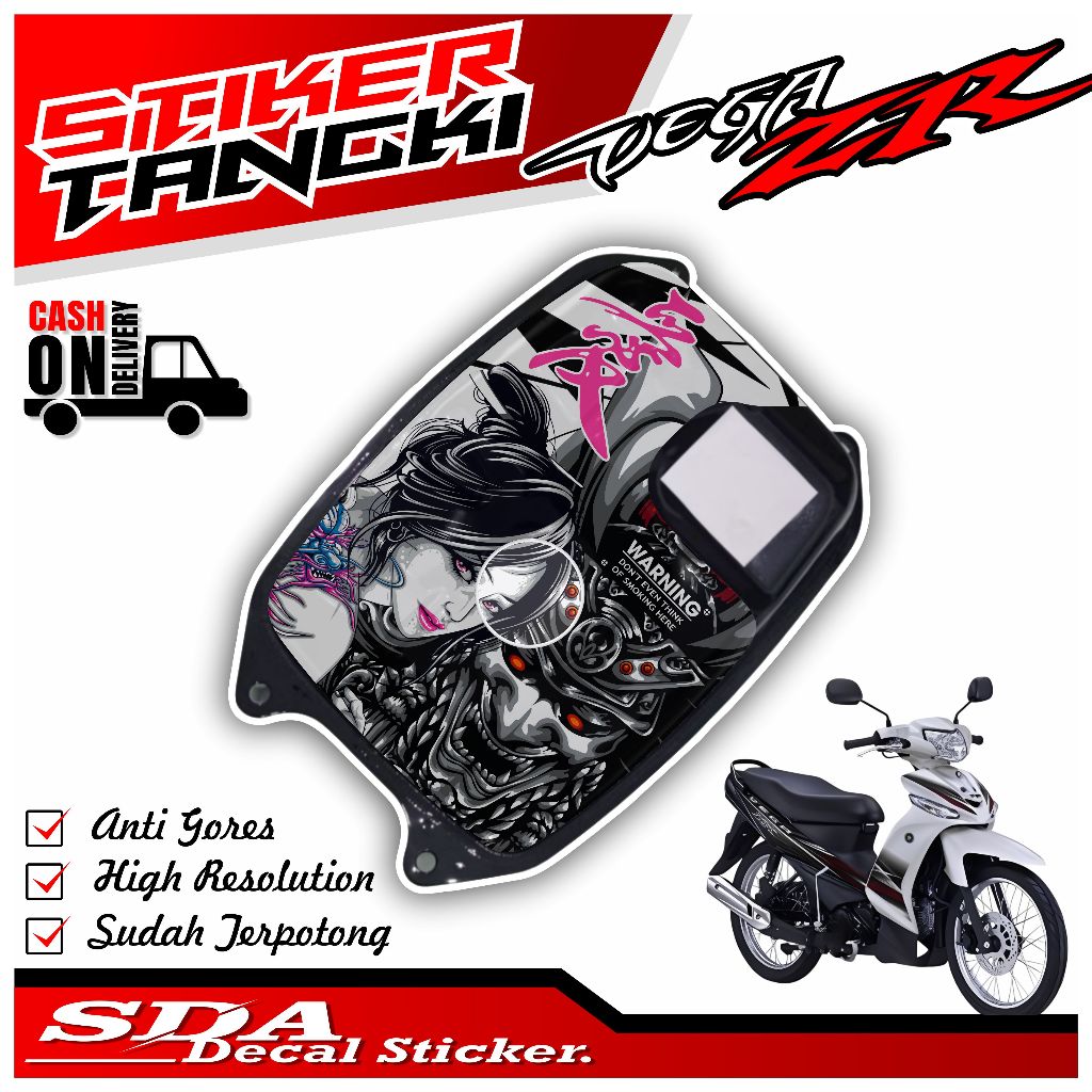 Jual Stiker Tangki Bensin VEGA ZR Premium - Sticker Tangki VEGA ZR Anti ...