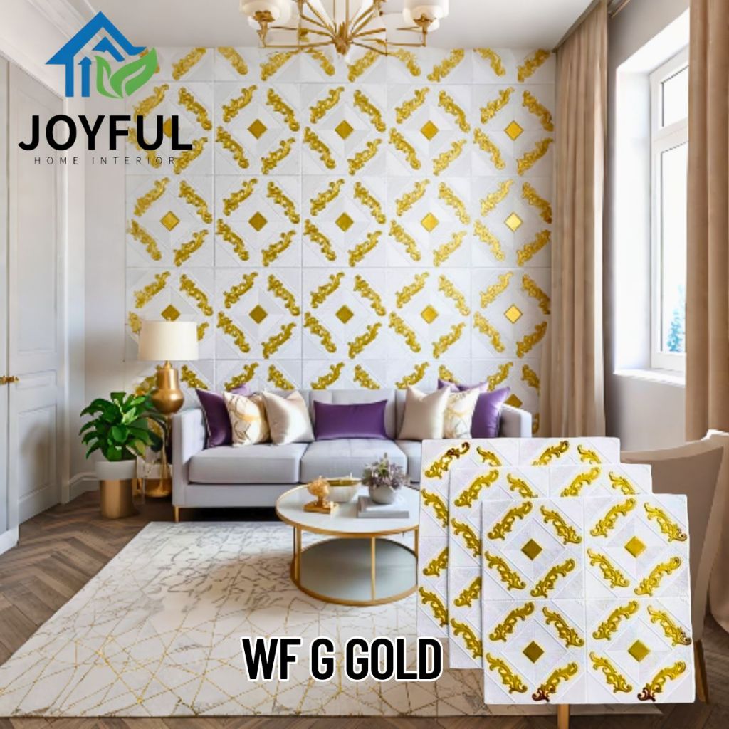 Jual Joyful Home Interior - WALLPAPER 3D FOAM (70X70CM) • MOTIF BUNGA ...