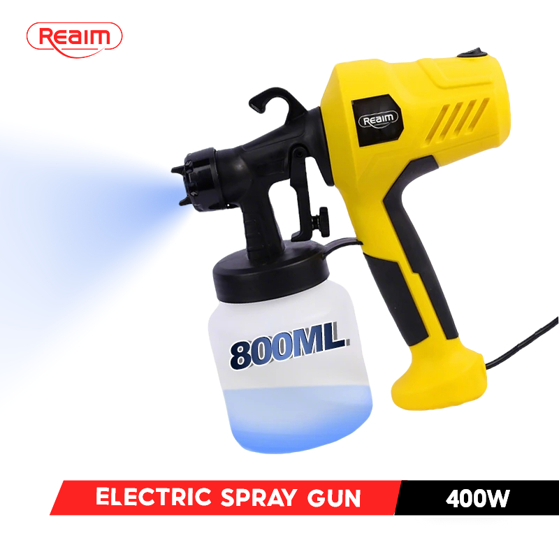 Jual Reaim Electric Spray Gun 800ML High Power Sprayer cat tembok alat ...