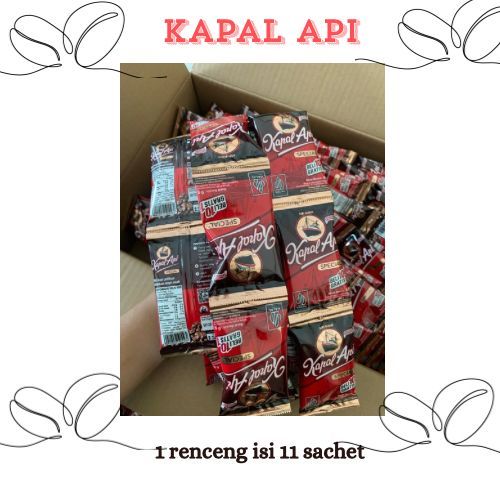 Jual KOPI KAPAL API MINI 1 RENTENG ISI 11 SACHET X 6gr | Shopee Indonesia