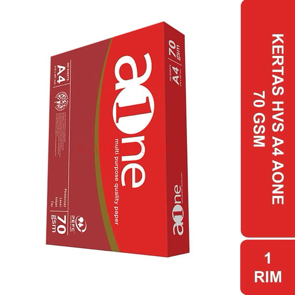 Jual KERTAS HVS A4 AONE 70G HARGA PER RIM 500LEMBAR | Shopee Indonesia